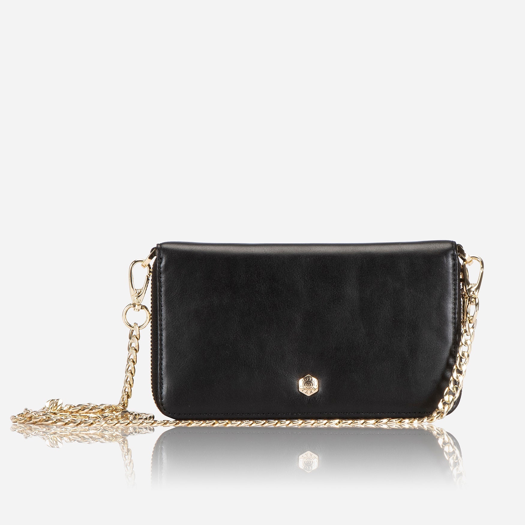 Chic Leather Chain Purse In Black Jekyll And Hide Aus
