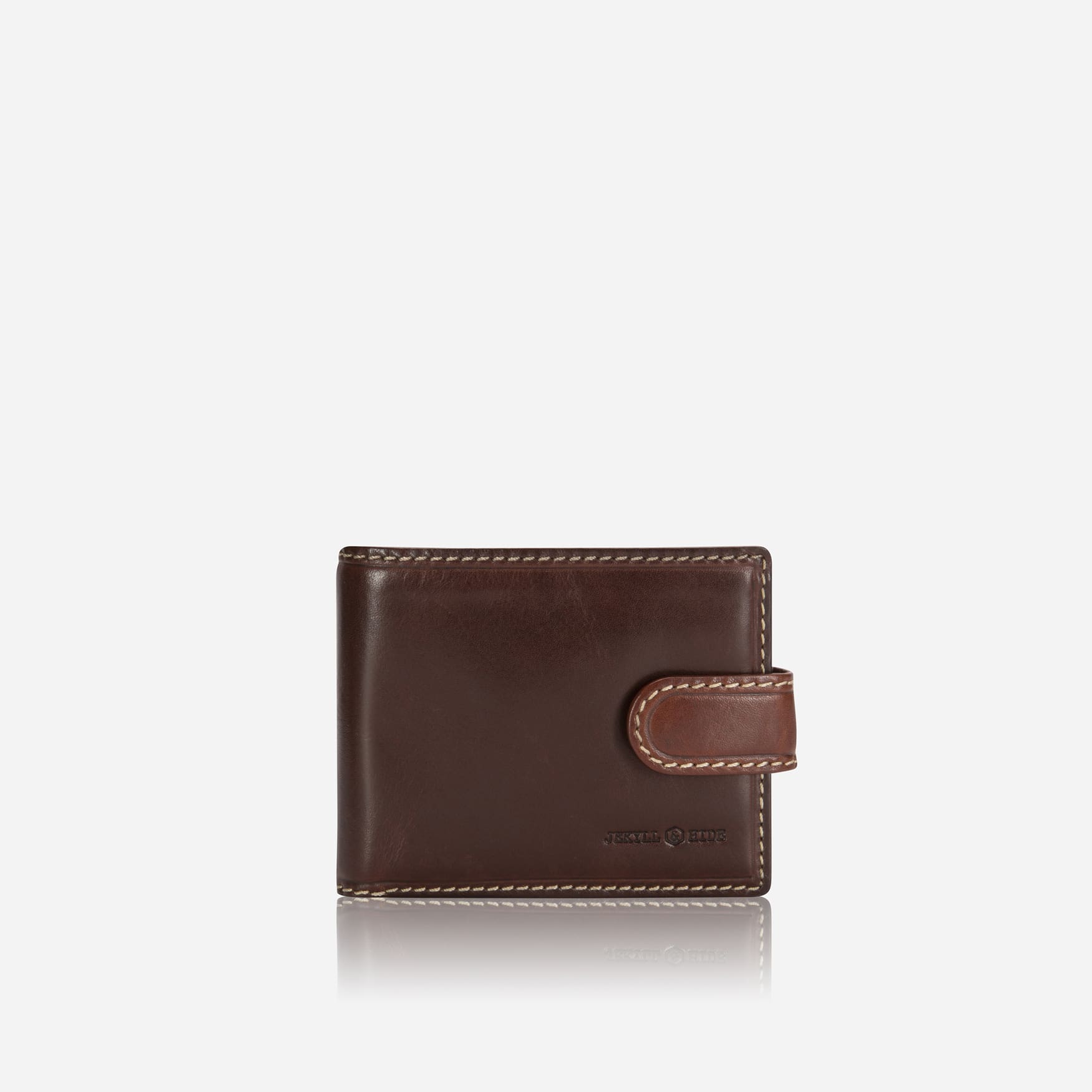 Rustic Brown Bifold Wallet with Coin Pocket | Jekyll & Hide AUS