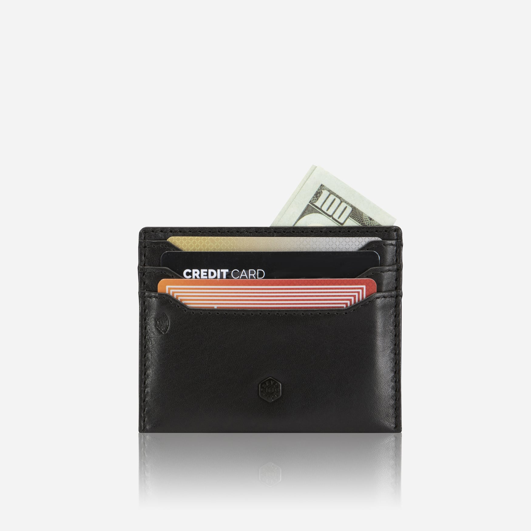 Sleek Tan Leather Card Holder - RFID Safe | Jekyll & Hide AUS