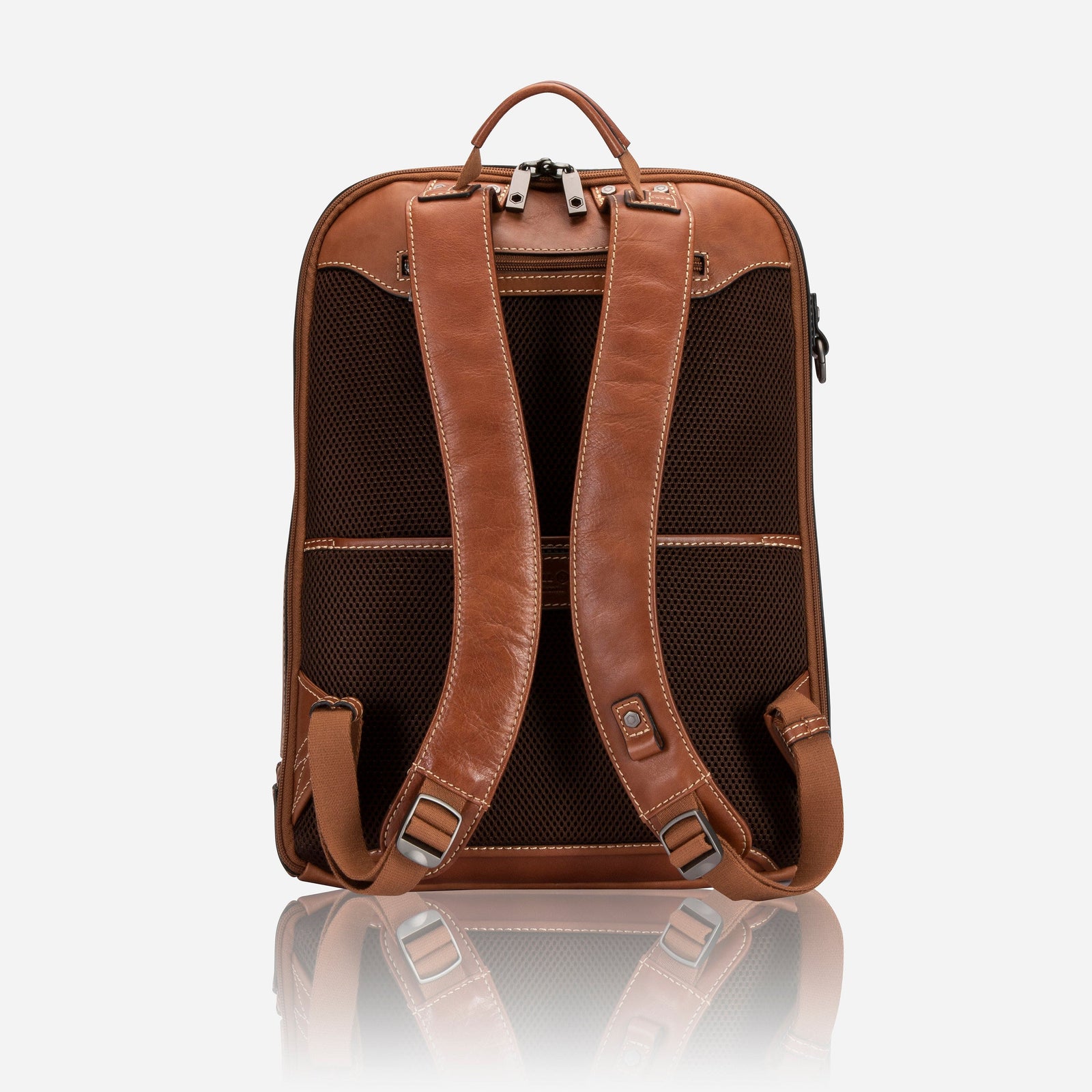 Tan & Black Leather Travel Backpack | Jekyll & Hide AUS